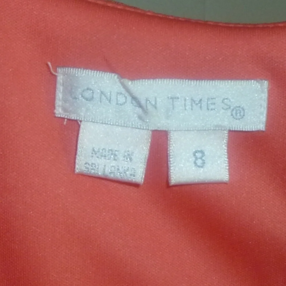 London Times | Dresses | Beautiful Peach London Times Sz 8 Dress | Poshmark